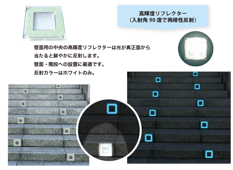 蓄光視線誘導標「アイテルスポット」 ｜カーブミラー・交通安全用品の「ゴコウ株式会社」